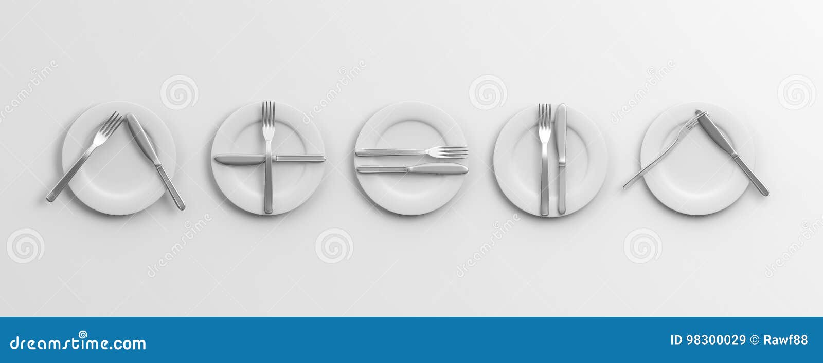 Table Manners. Cutlery Etiquette. Vector Icon Set Simple Flat. Eating ...