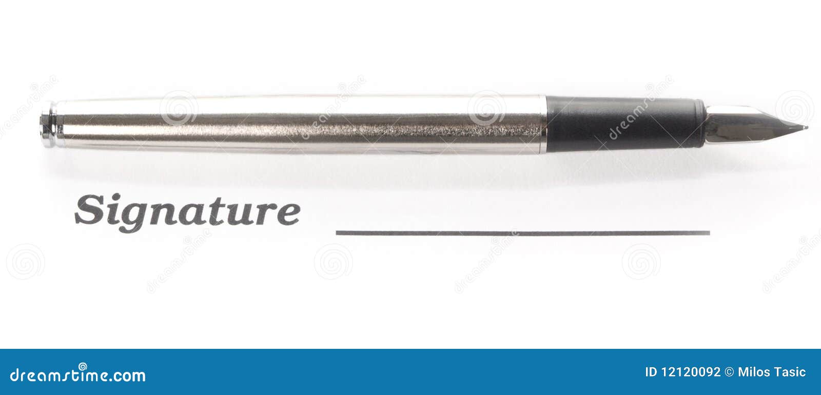 Place for a signature stock photo. Image of signature - 12120092