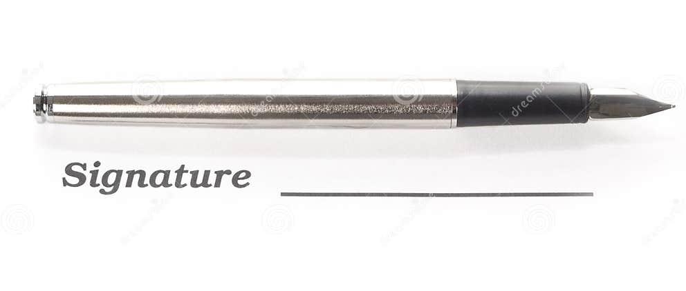 Place for a signature stock photo. Image of signature - 12120092