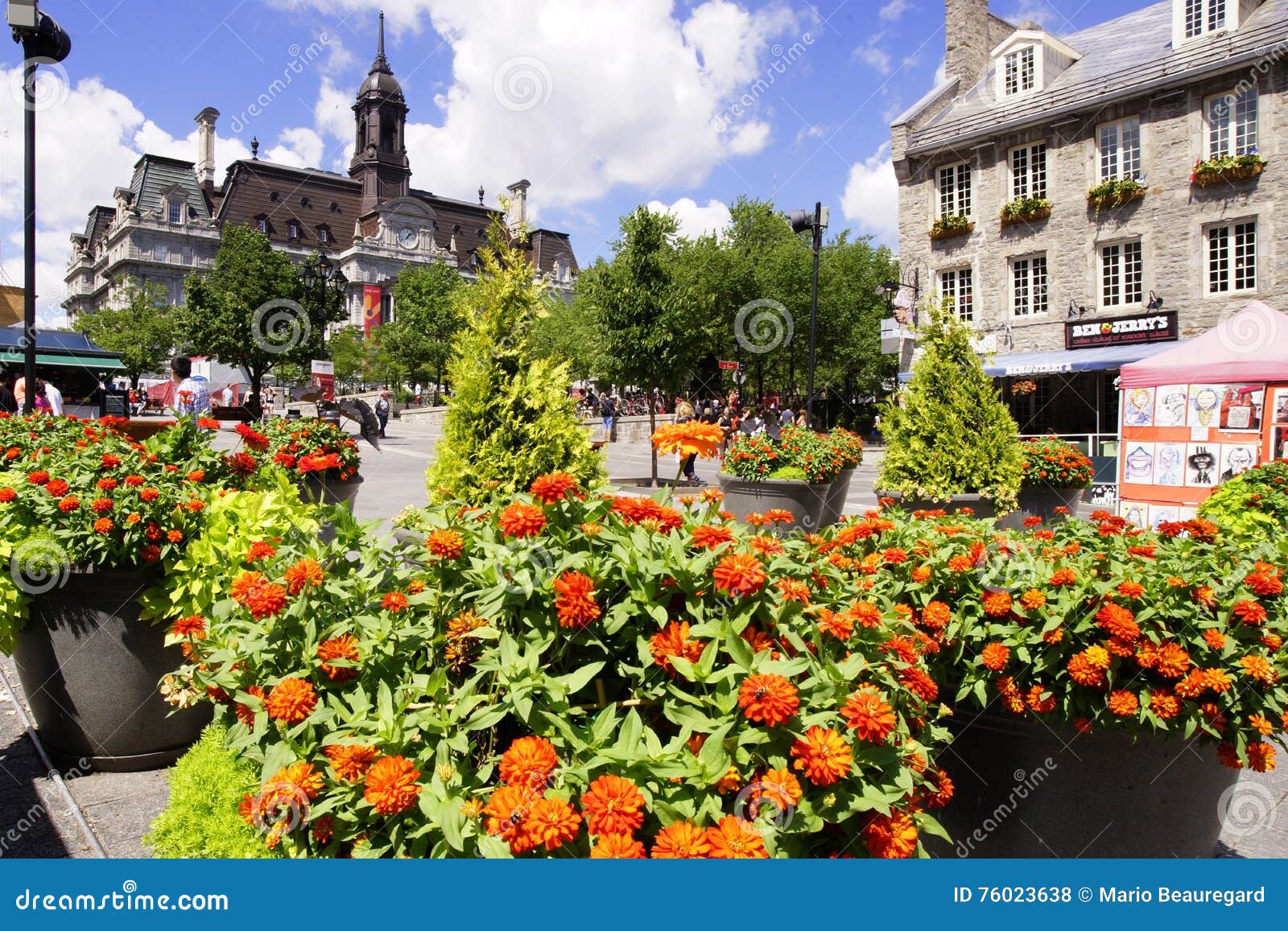 Place St-Jacques editorial stock photo. Image of tourist - 76023638