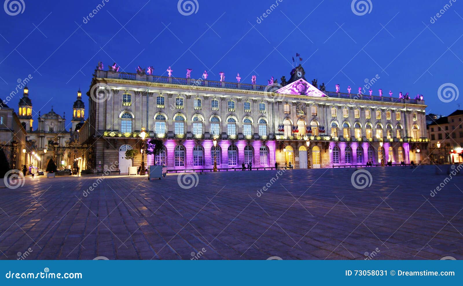 Place stanislas in blue stock image. Image of venice - 73058031