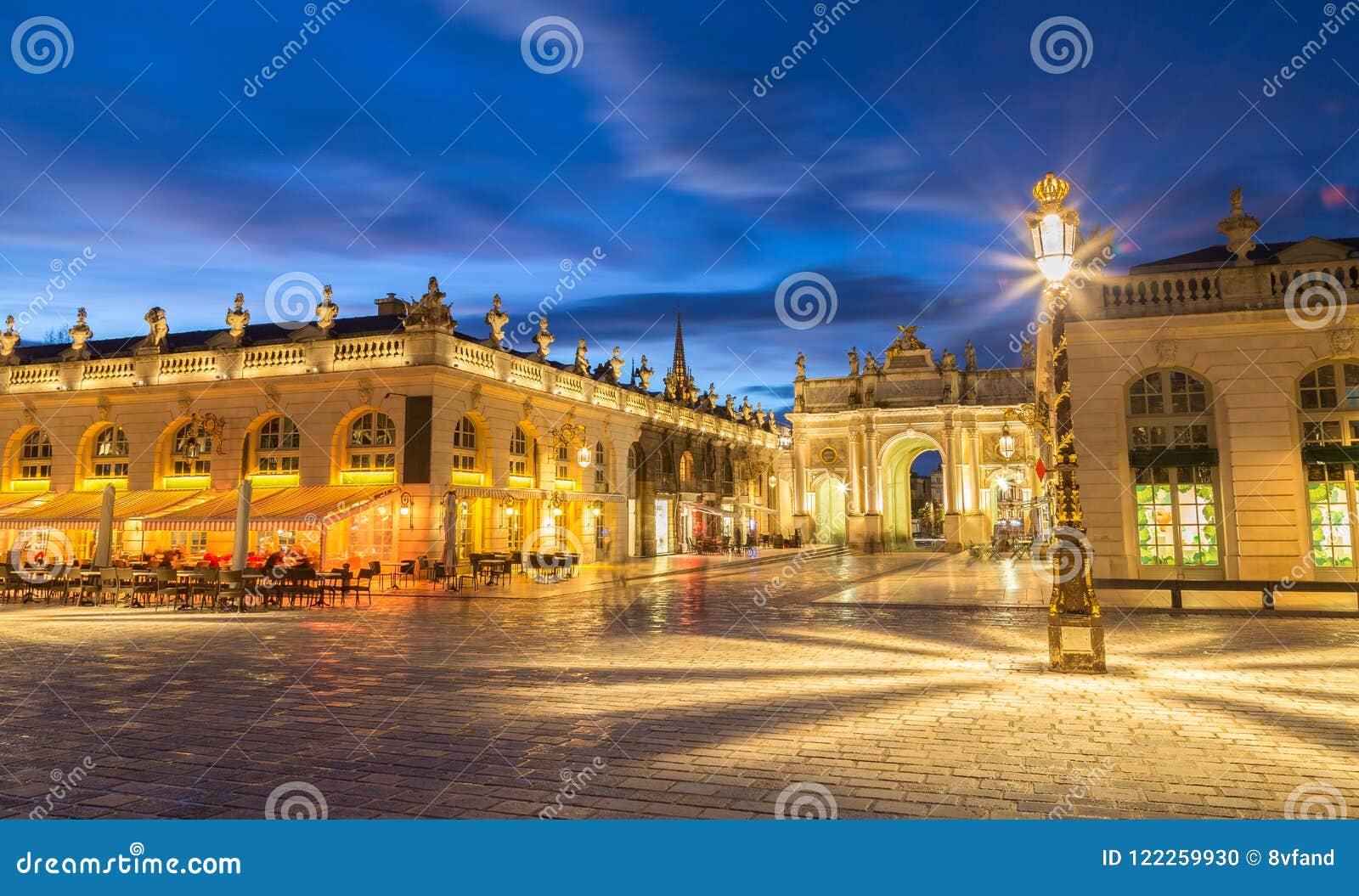 Place Stanislas Nancy France at Night Stock Photo - Image of night ...