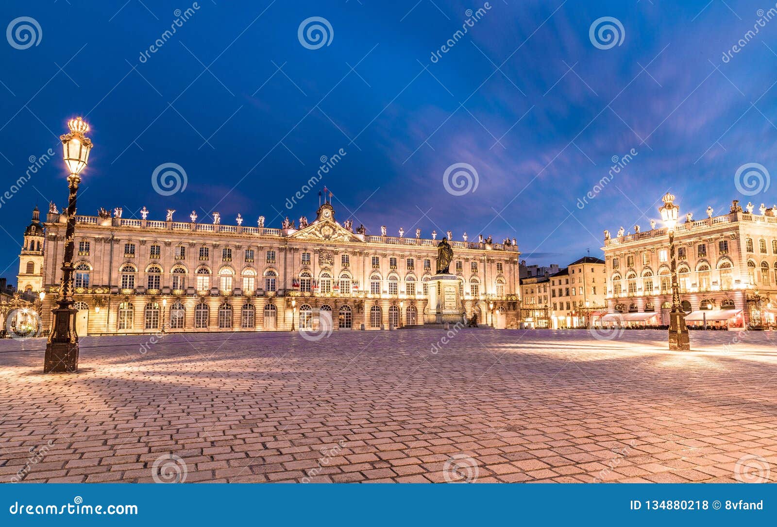 Place Stanislas Nancy France at Night Stock Photo - Image of mosel ...