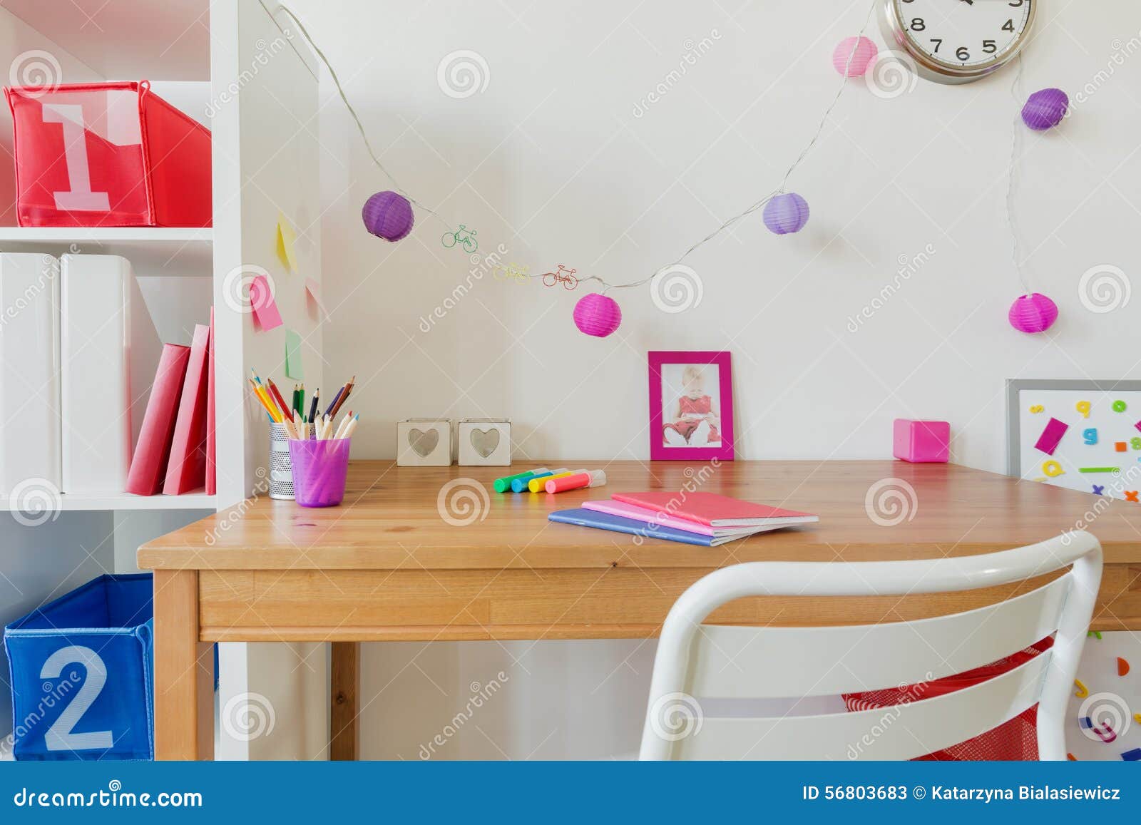 Place for study stock image. Image of interior, decor - 56803683