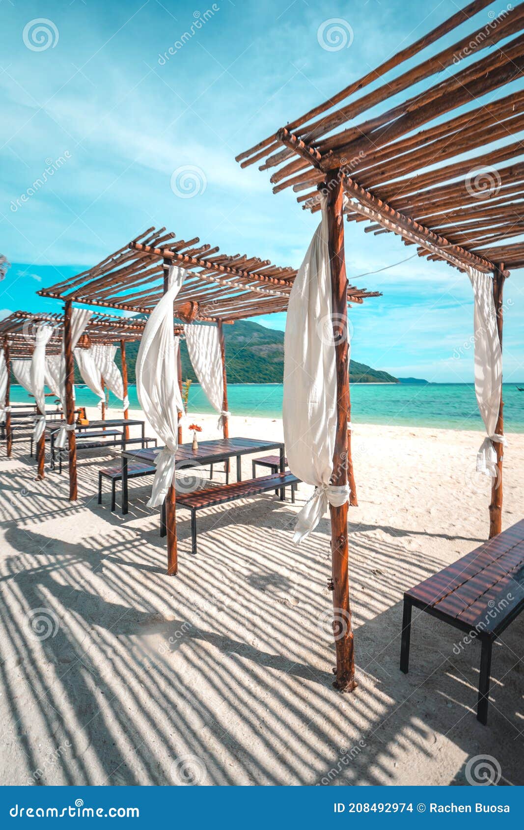 A Place To Relax beside the Beach Stock Photo - Image of tropical ...