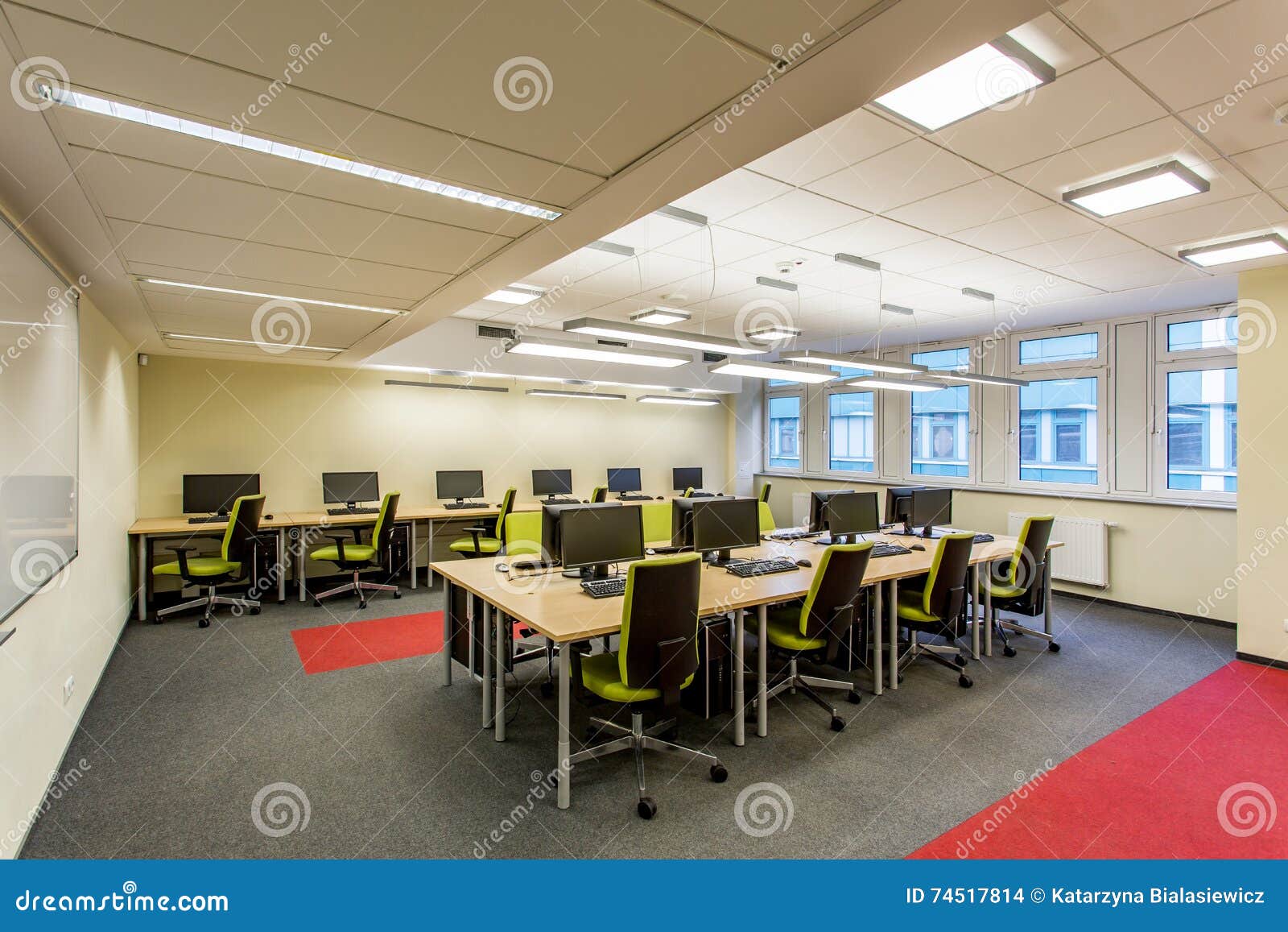 Place To Work in Smaller Groups of Students Stock Photo - Image of lamp ...