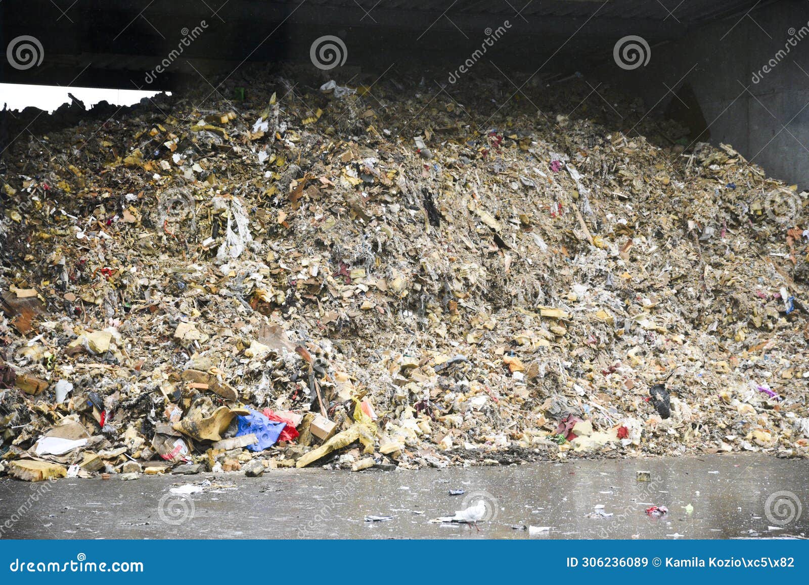 A Place Where Garbage is Processed, Garbage Recycling Stock Image ...