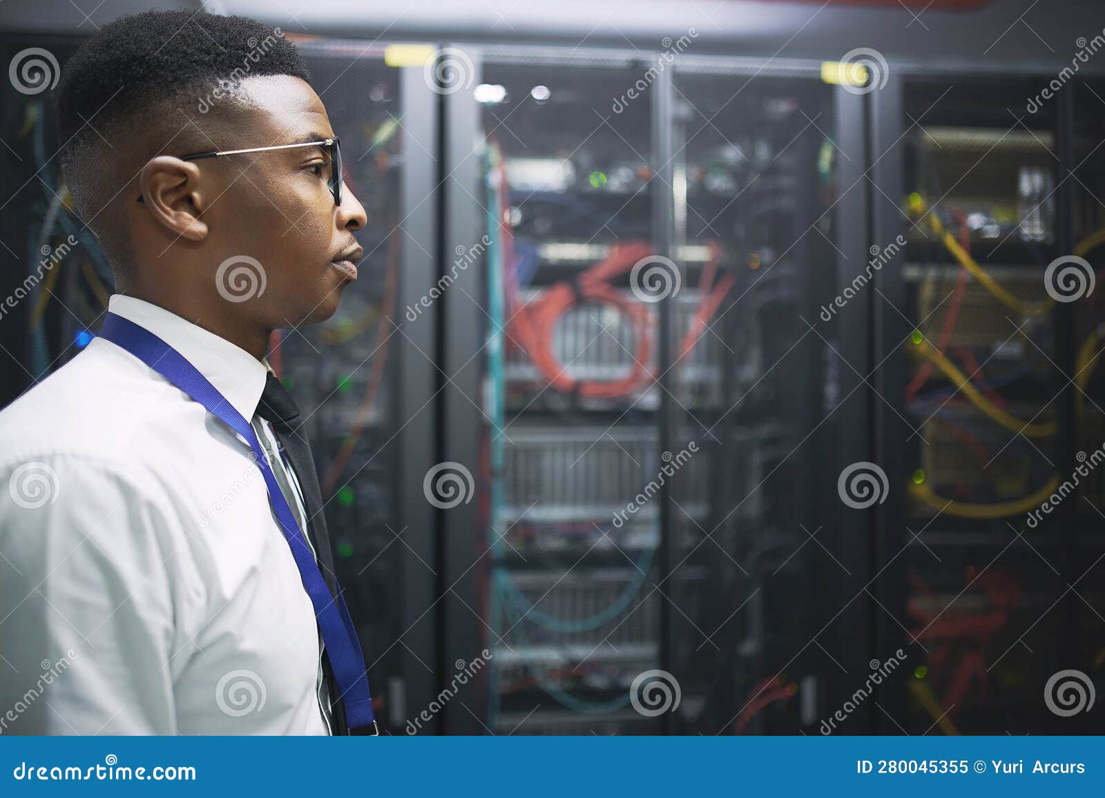 This is the Place Where I am King. a Young Male it Technician in a ...