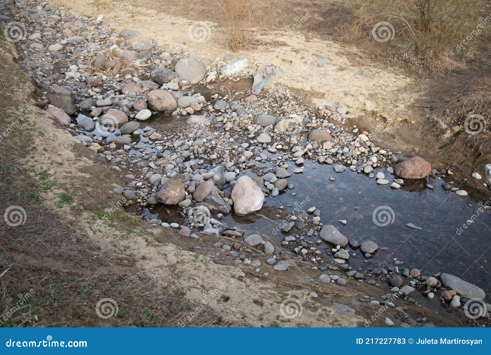 The Place Where the River Ends Stock Image - Image of geology, forest ...