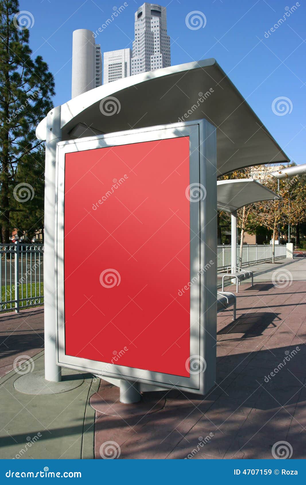 Place Your Ad on Bus Stop Board Stock Image - Image of advertising ...