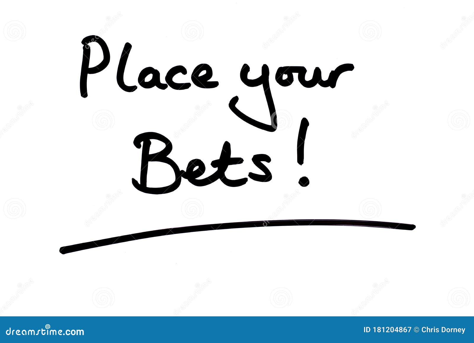 Place your Bets stock illustration. Illustration of game - 181204867
