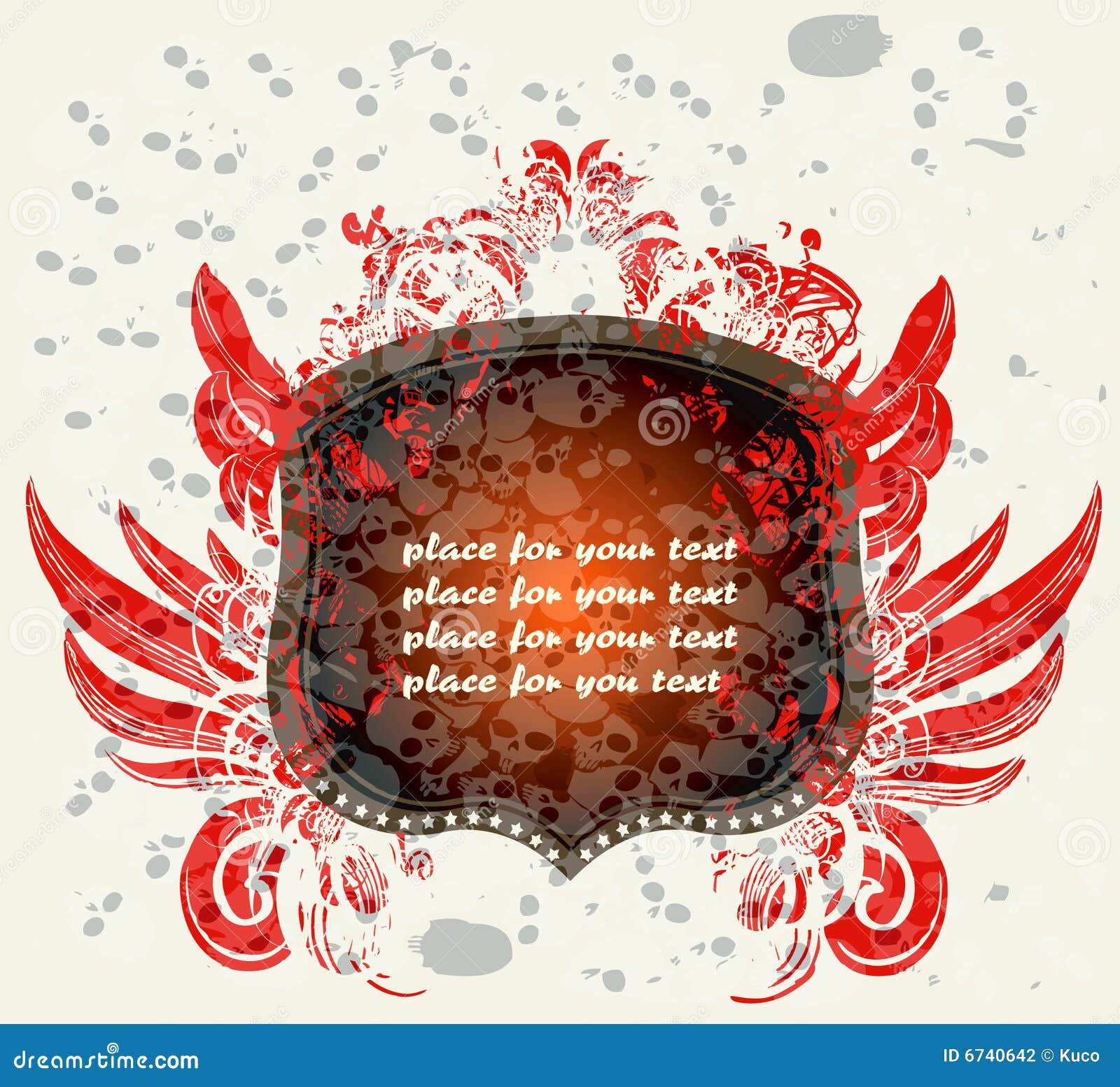 Place for your text 1 stock vector. Illustration of ornate - 6740642