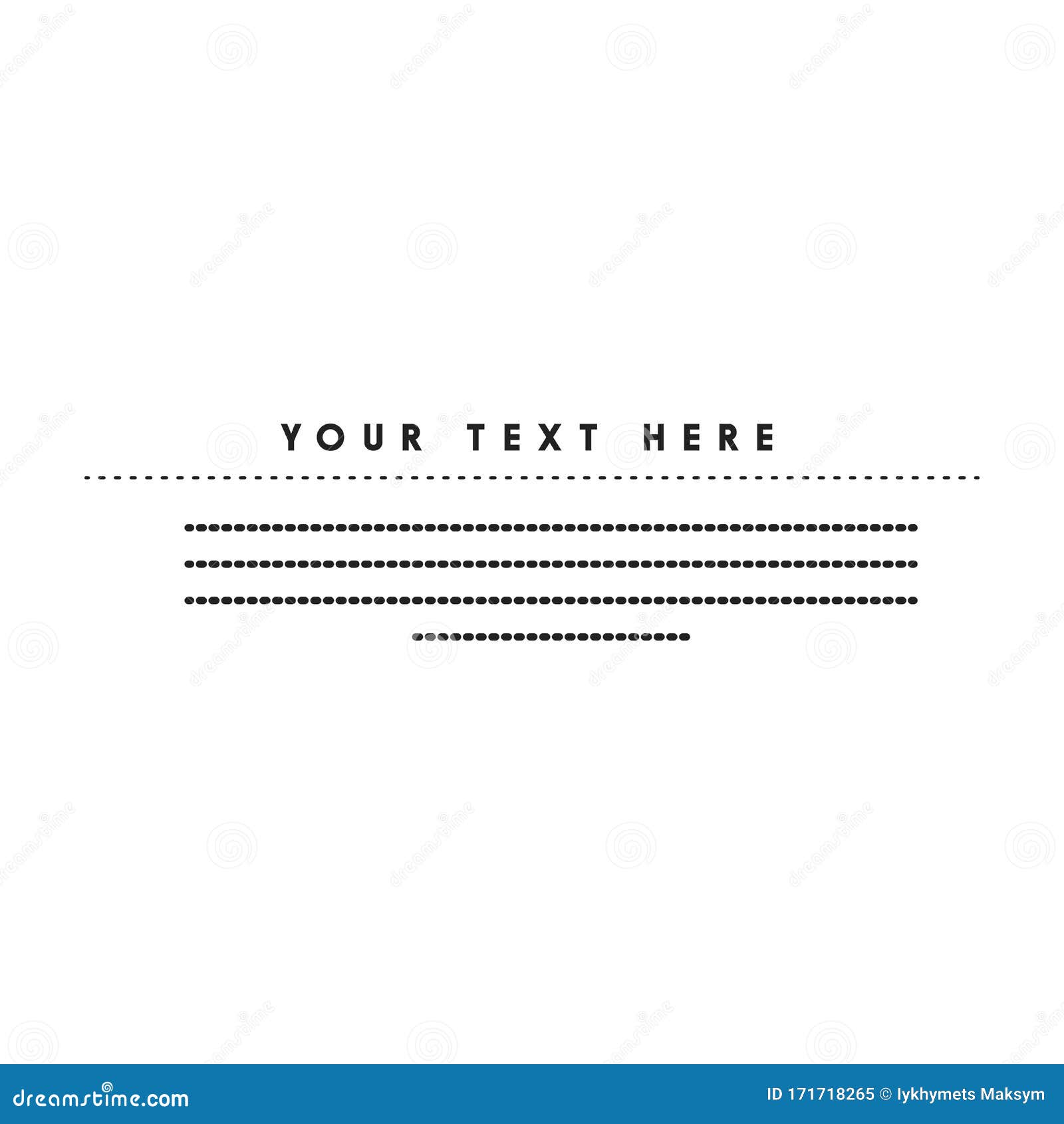 Place for Your Text Vector Illustration Black and White Stock ...