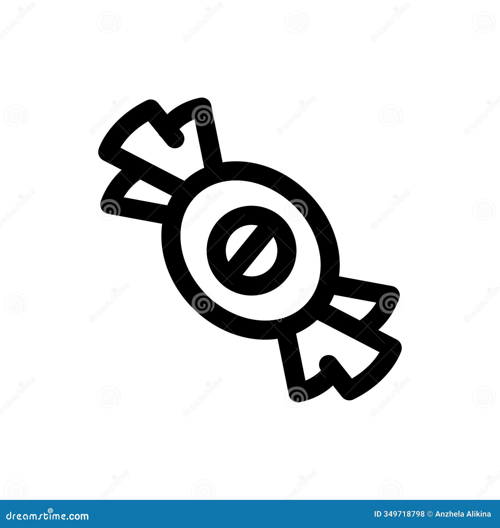Placebo Line Black Icon. Vector Isolated Button Stock Vector ...