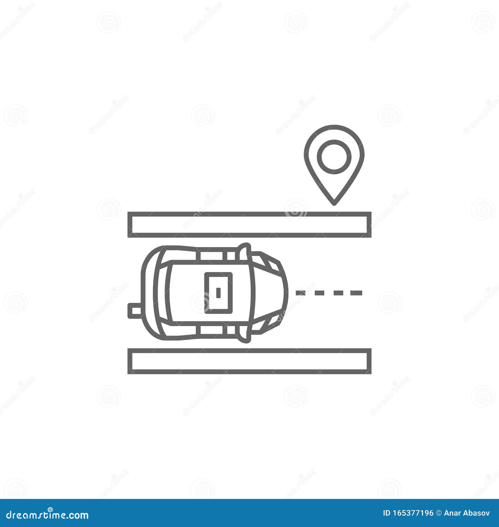 Placeholder, Car Icon. Element of Auto Service Icon. Thin Line Icon for ...