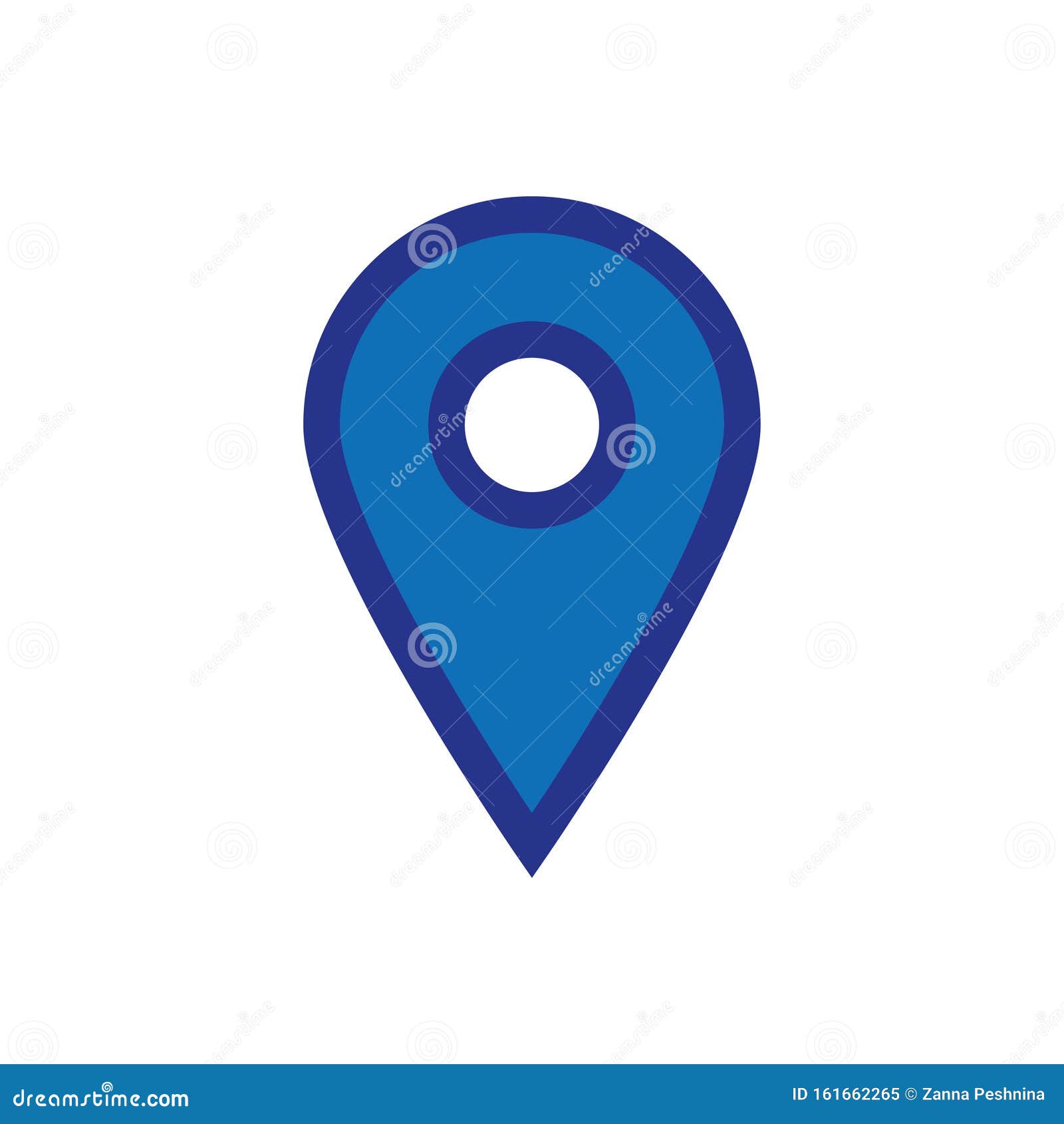 Placeholder Flat Symbol or Location Vector Icon Stock Vector ...