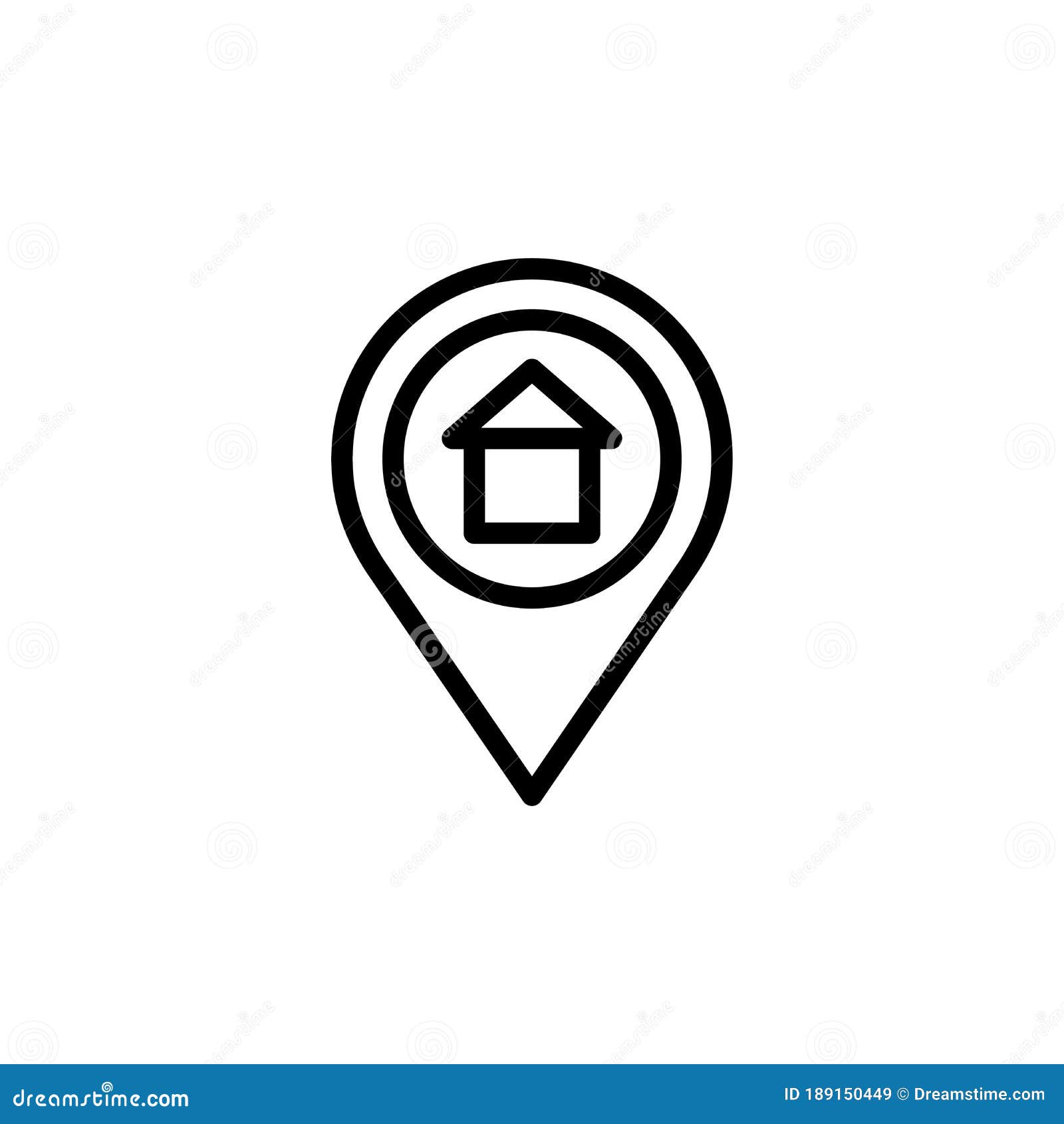 Placeholder, House Icon. Simple Line, Outline Vector Elements of ...