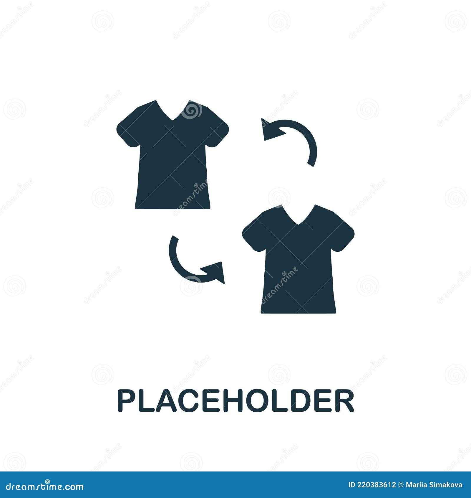 Placeholder Icon. Monochrome Simple Element from Mall Collection ...