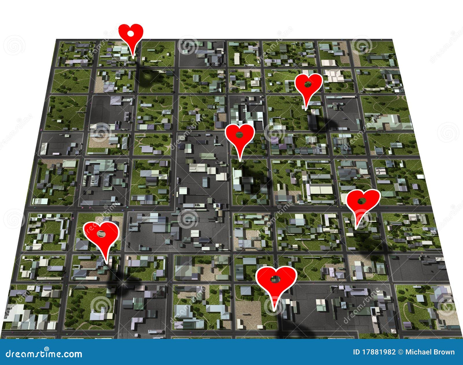 Placemark Favorite Places Town Map Place Marker Stock Photo - Image of ...