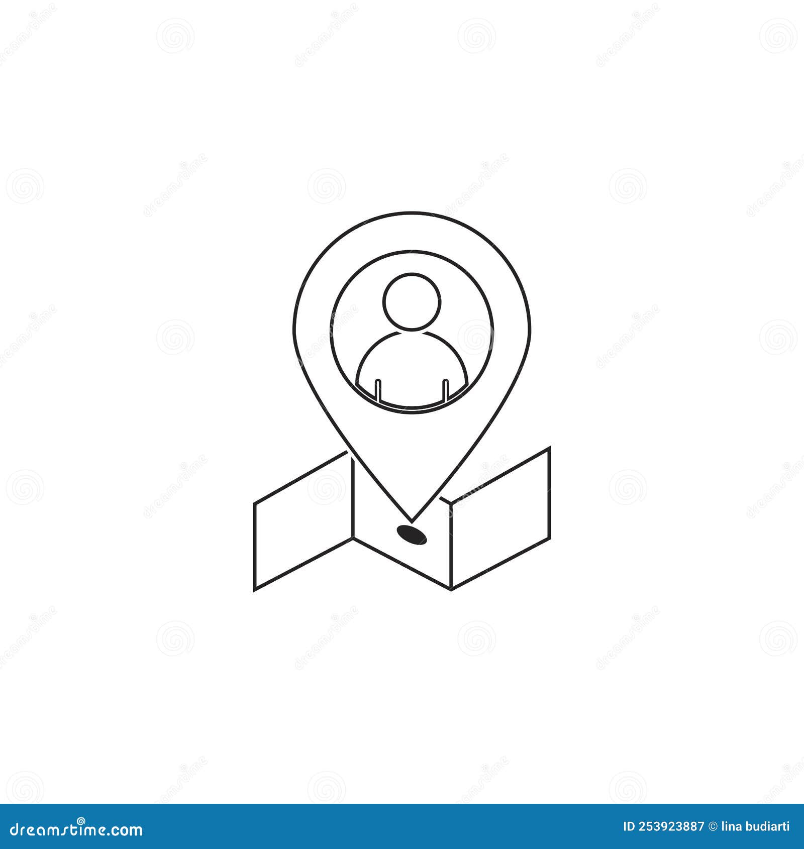 Placement Icon or Gathering Point Stock Vector - Illustration of ...