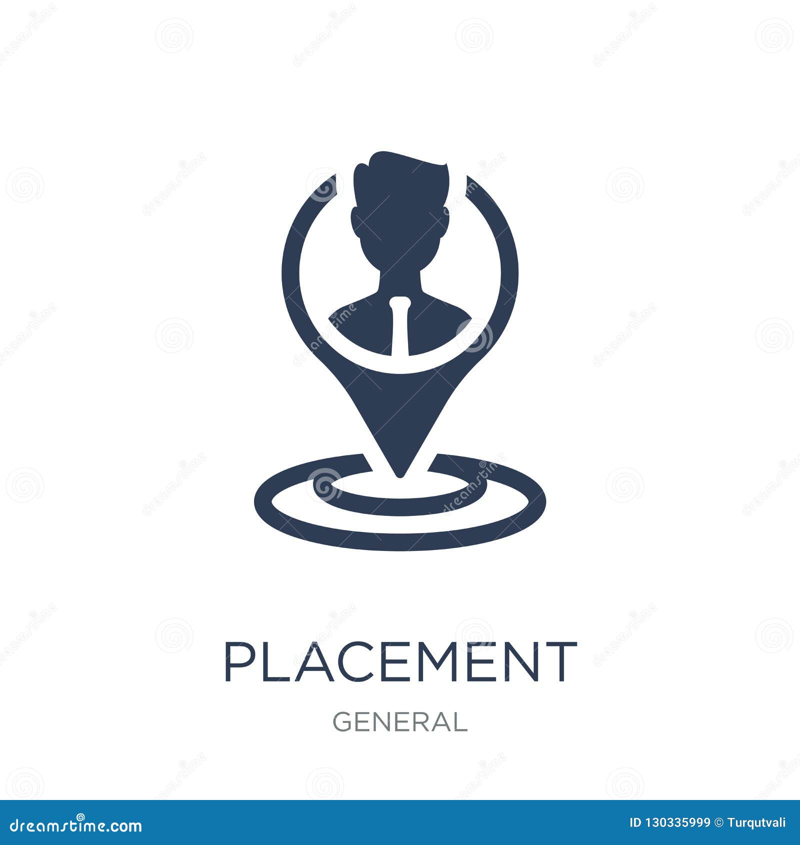 Placement Icon. Trendy Flat Vector Placement Icon on White Background ...