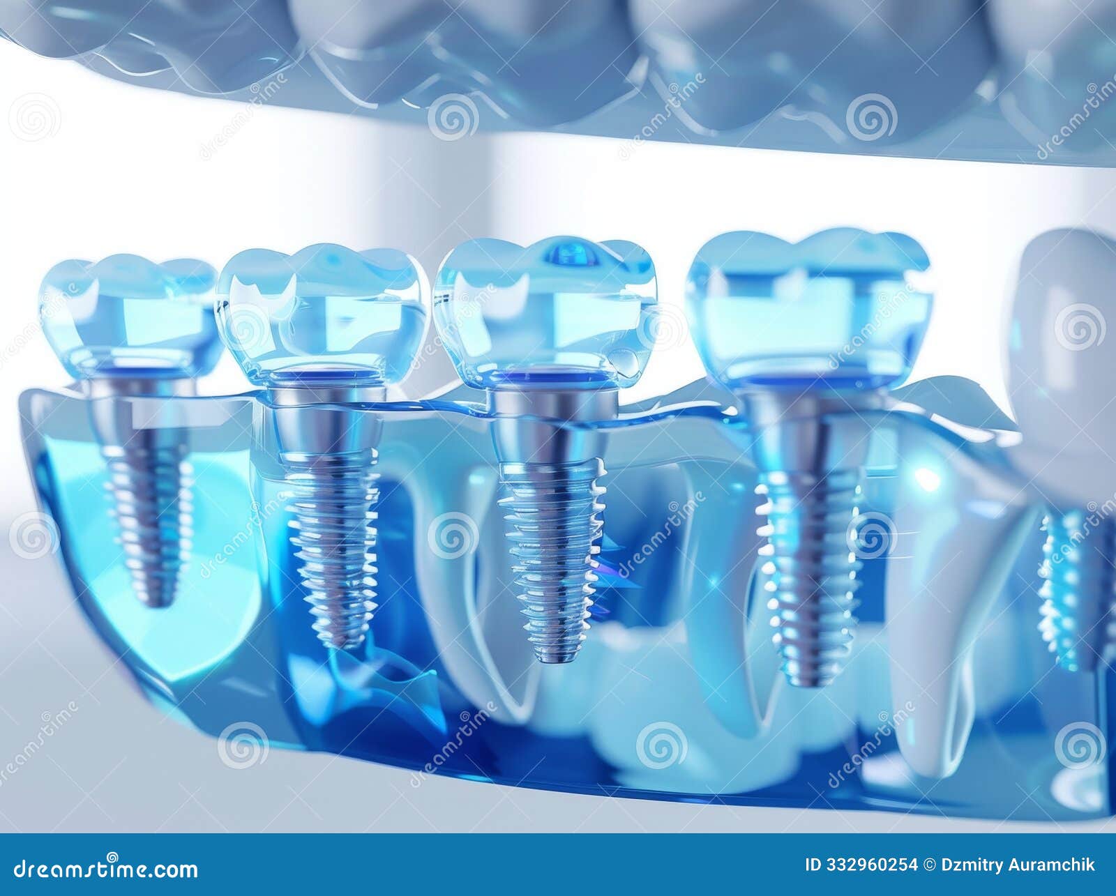 The Placement of Three Tooth Crowns Over Three Implants - a Concept. a ...