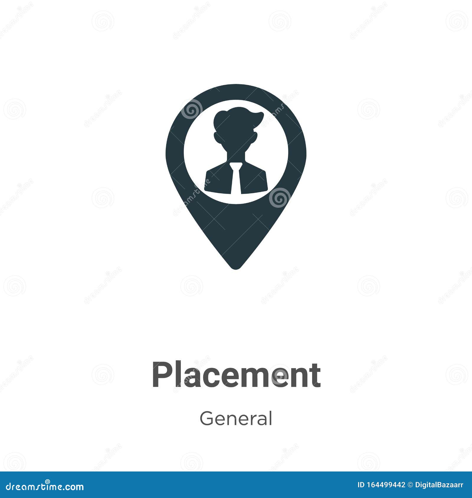 Placement Vector Icon on White Background. Flat Vector Placement Icon ...