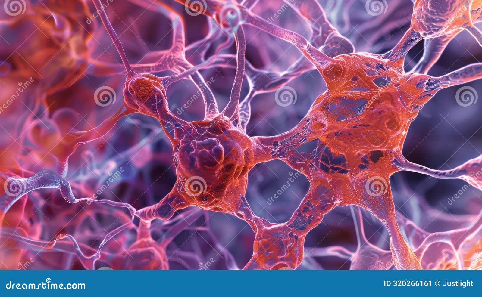Placenta Cells Structural Image Showing the Delicate and Intricate Web ...