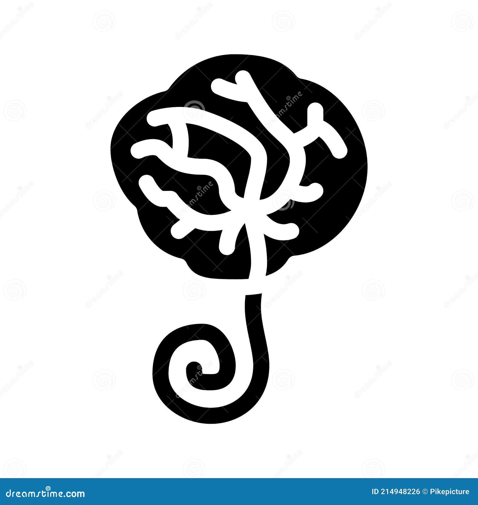 Placenta Human Icon Vector Glyph Illustration Stock Vector ...