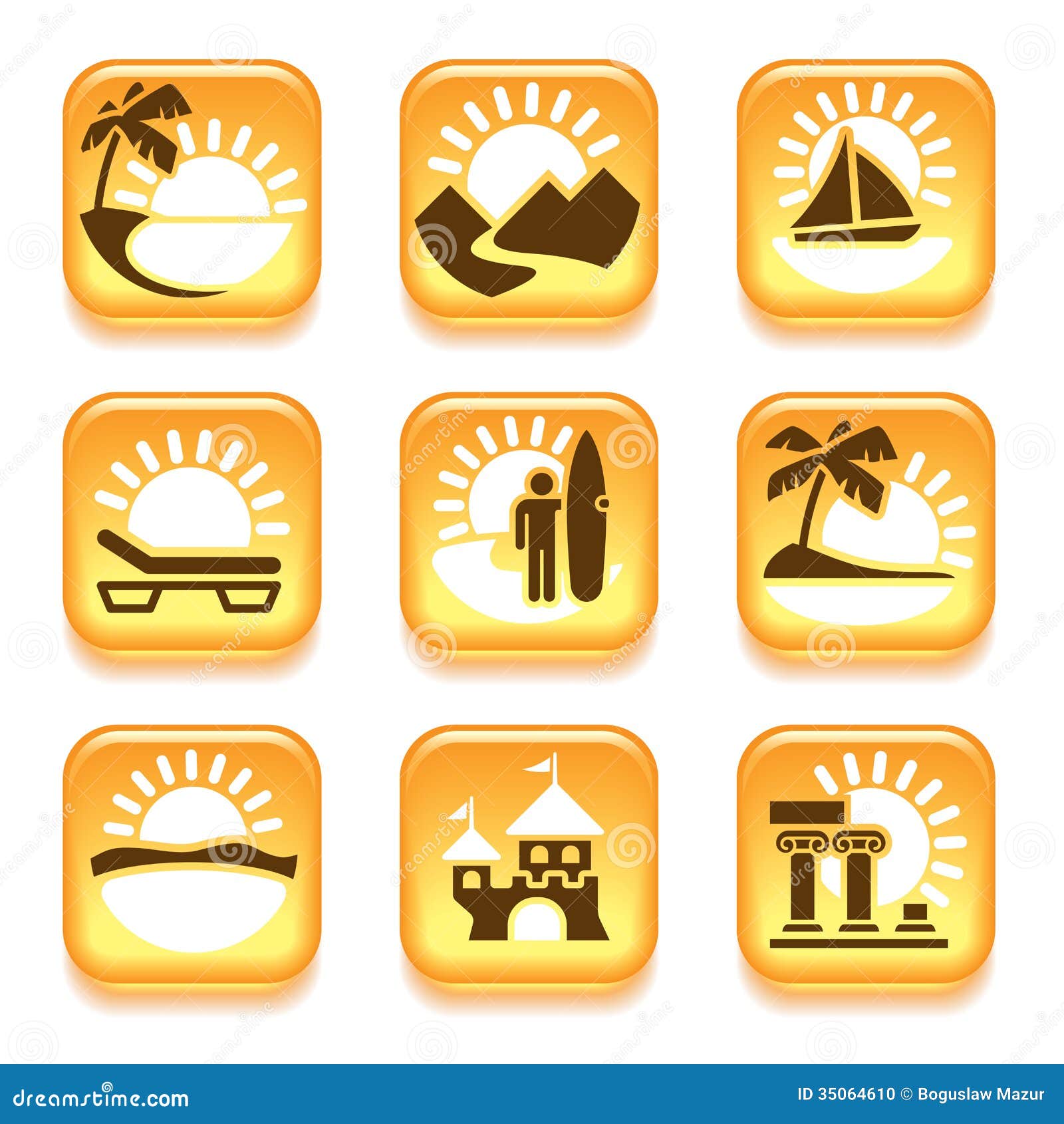 Places of Interest stock vector. Illustration of architecture - 35064610