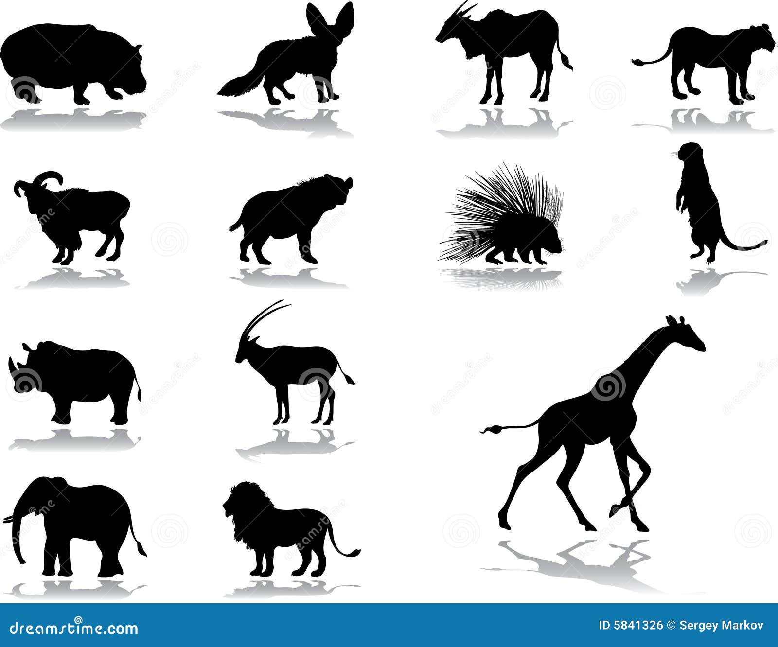 Placez Les Graphismes - 38. Animaux Illustration de Vecteur ...