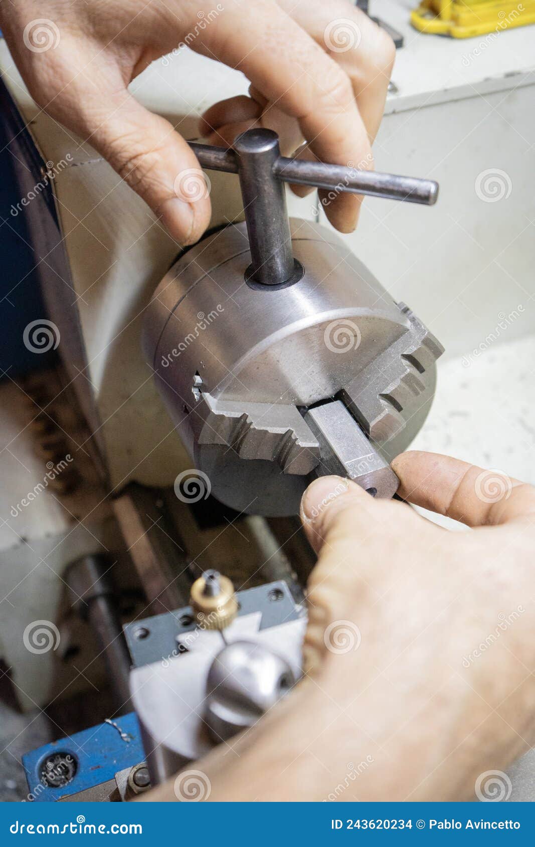 Hands of a Man Repairing a Machine Stock Photo - Image of metalwork ...