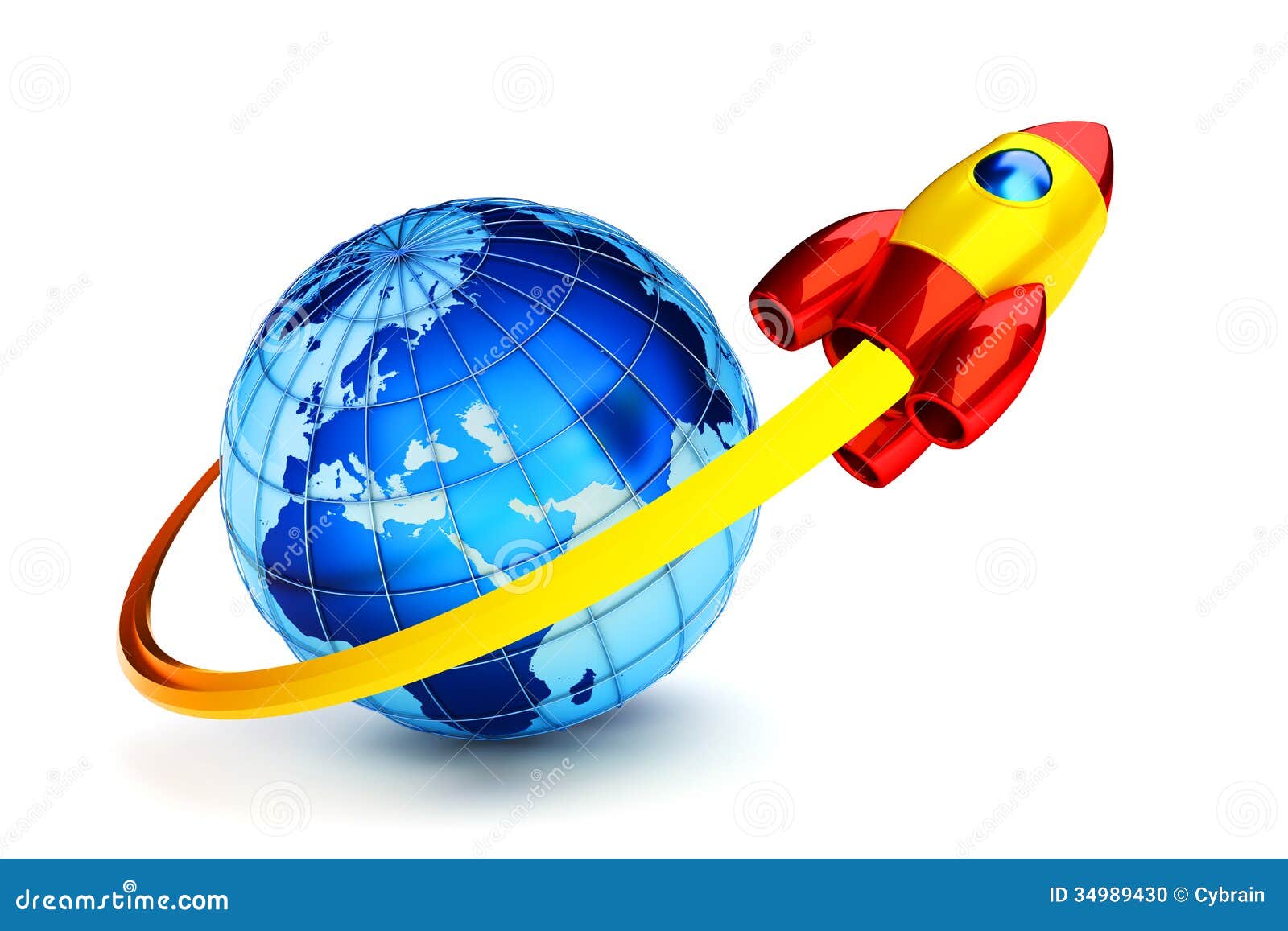 Placing the Spaceship into a Earth Orbit. Rocket S Stock Illustration ... Placing the Spaceship into a Earth Orbit. Rocket S Stock Illustration ...