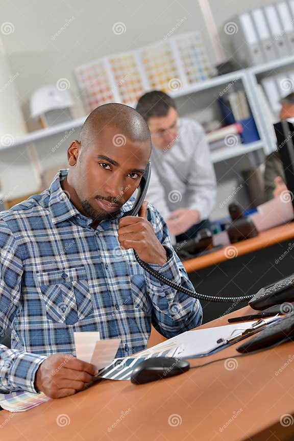 Placing a telephone order stock photo. Image of smart - 124017496