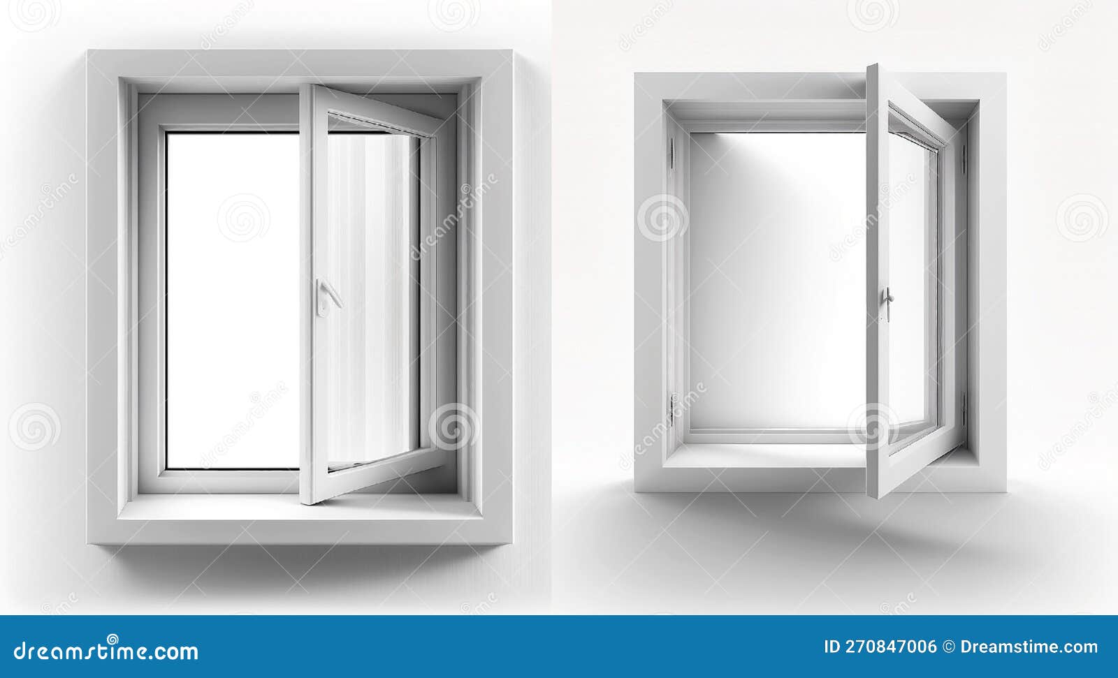 Plactic Window Simple On White Background 1 Royalty-Free Stock Image ...