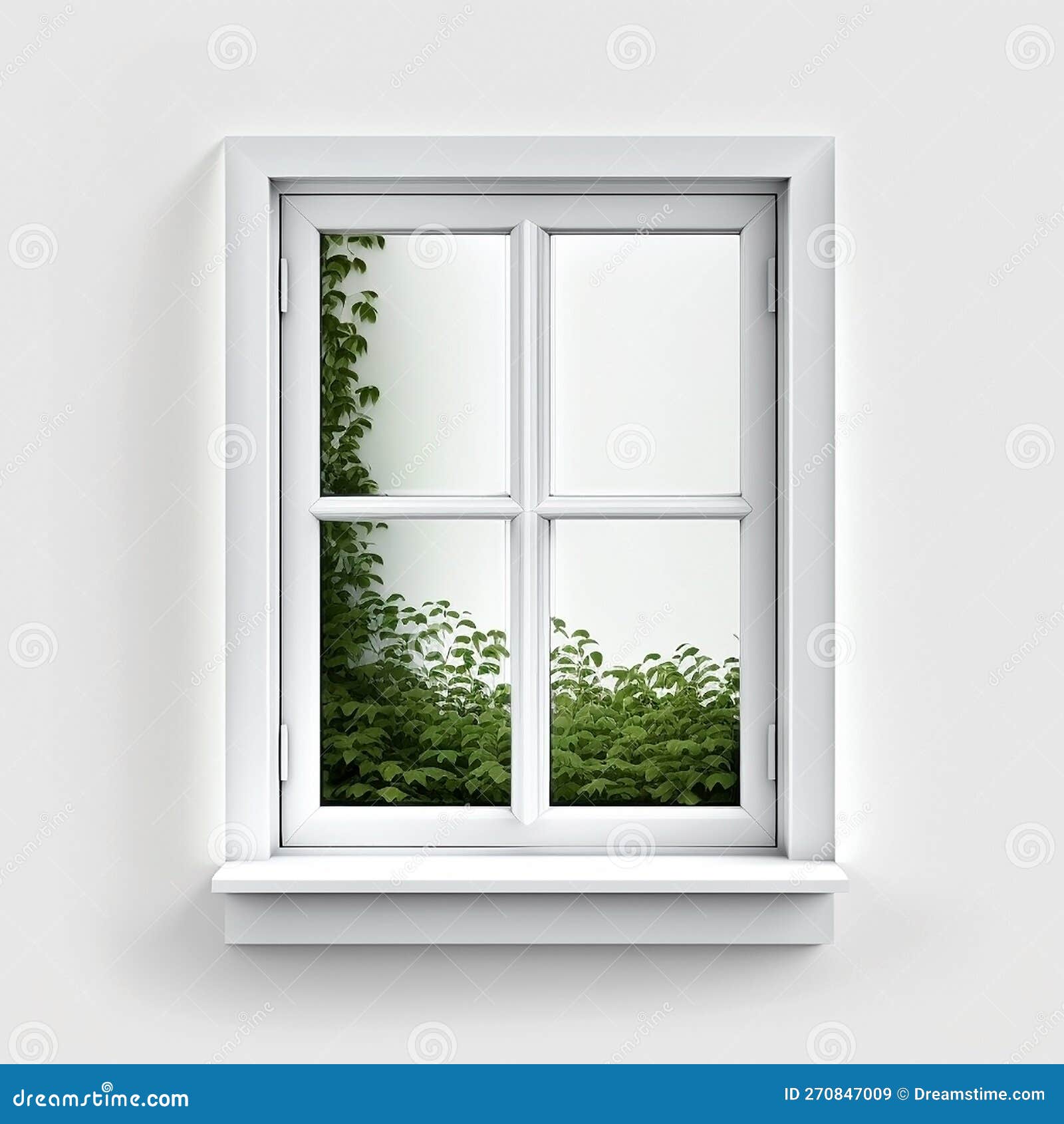 Plactic Window Simple on White Background 3 Stock Illustration ...