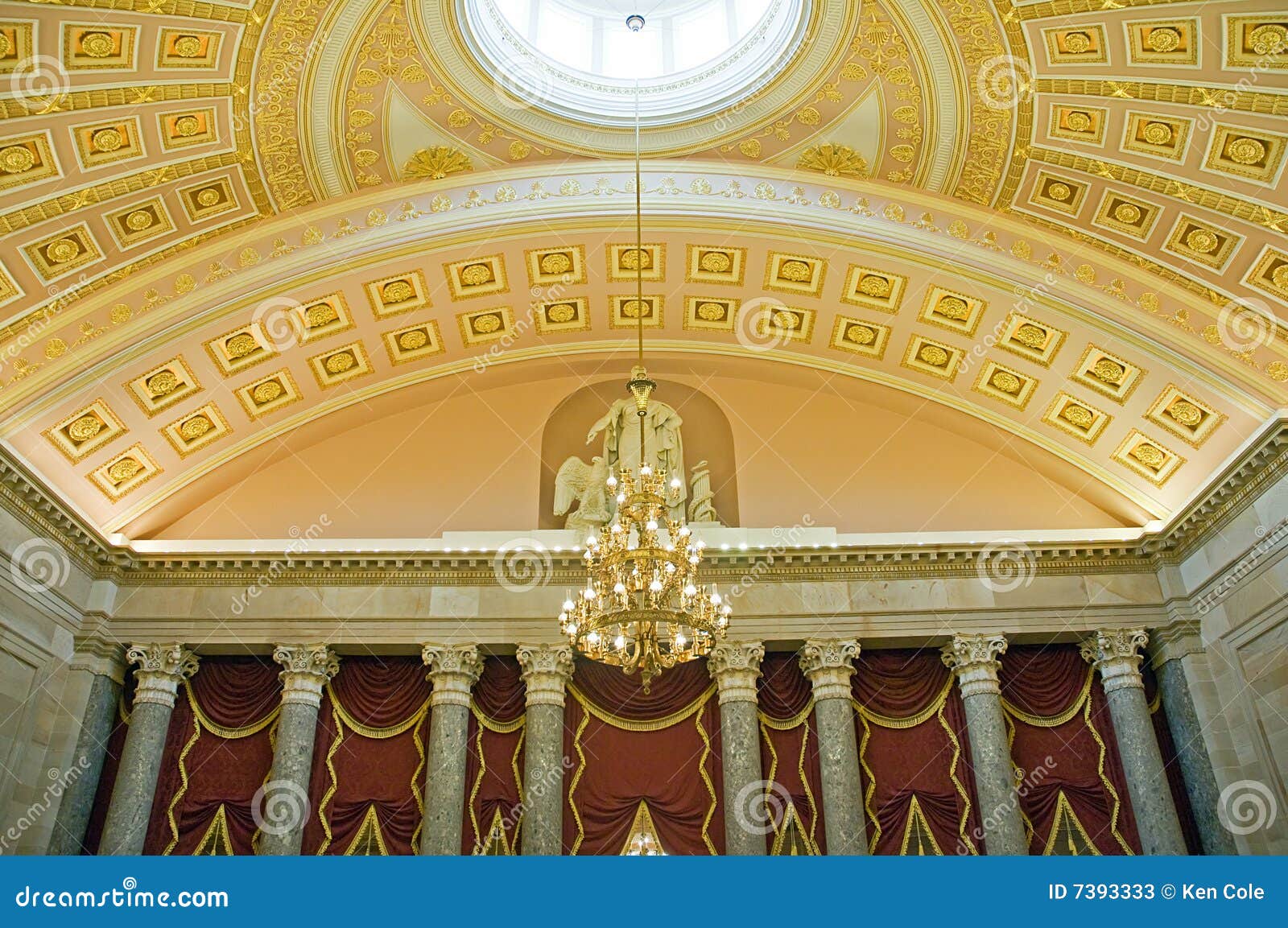Plafond in Het Capitool Washington Van De V.S. Stock Afbeelding - Image ...