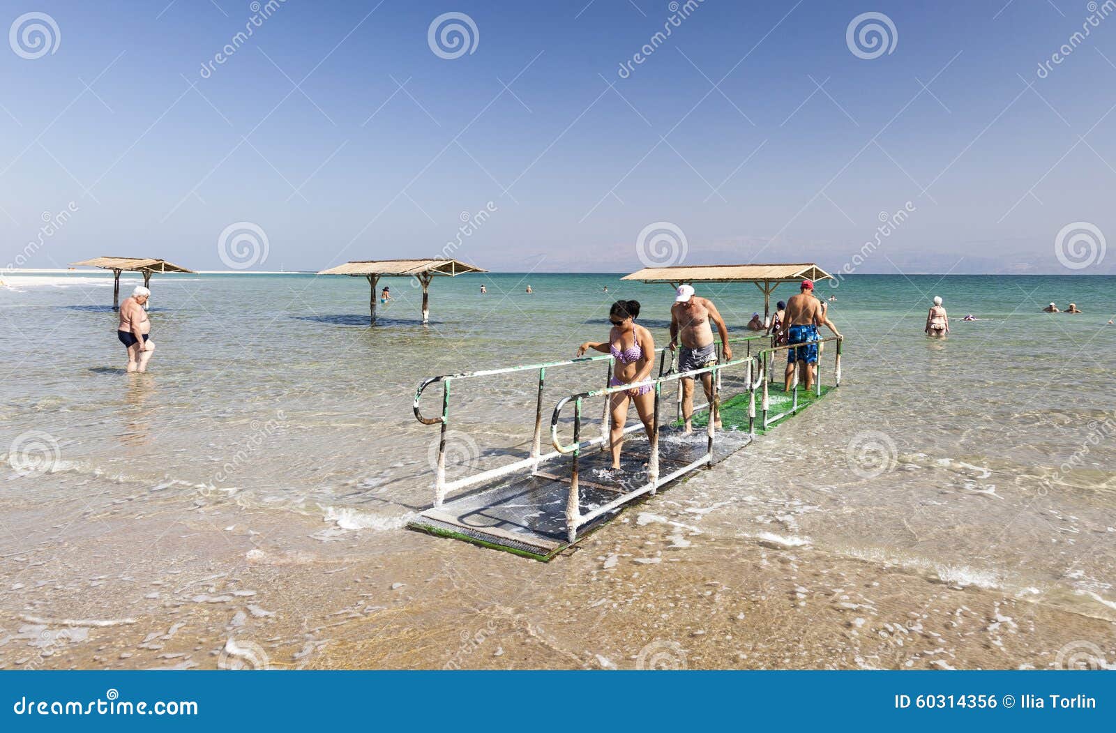 Plage D'Ein Gedi Mer Morte, Israël Photo éditorial - Image du littoral ...