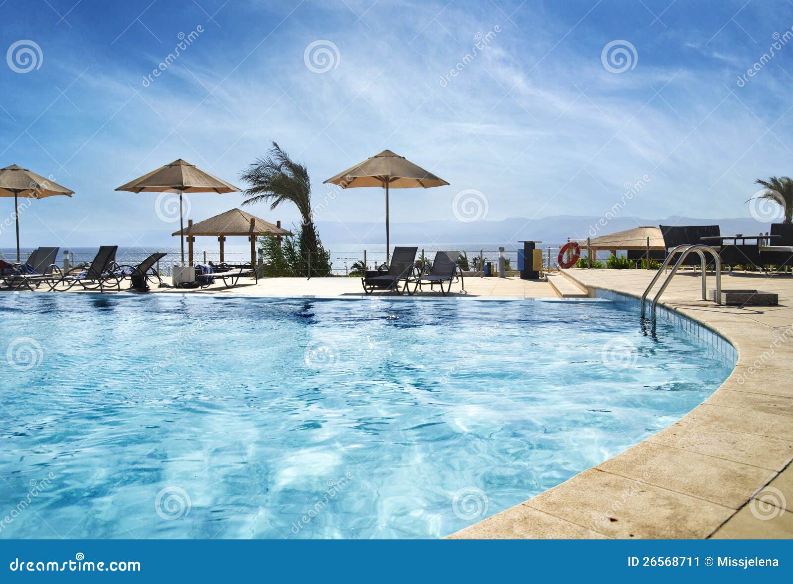 Plage dans Aqaba, Jordanie image stock. Image du compartiment - 26568711