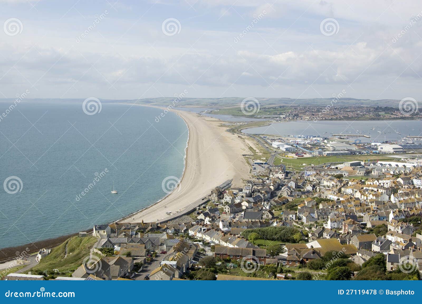 Plage De Chesil De Portland, Dorset Photo stock - Image du plage ...