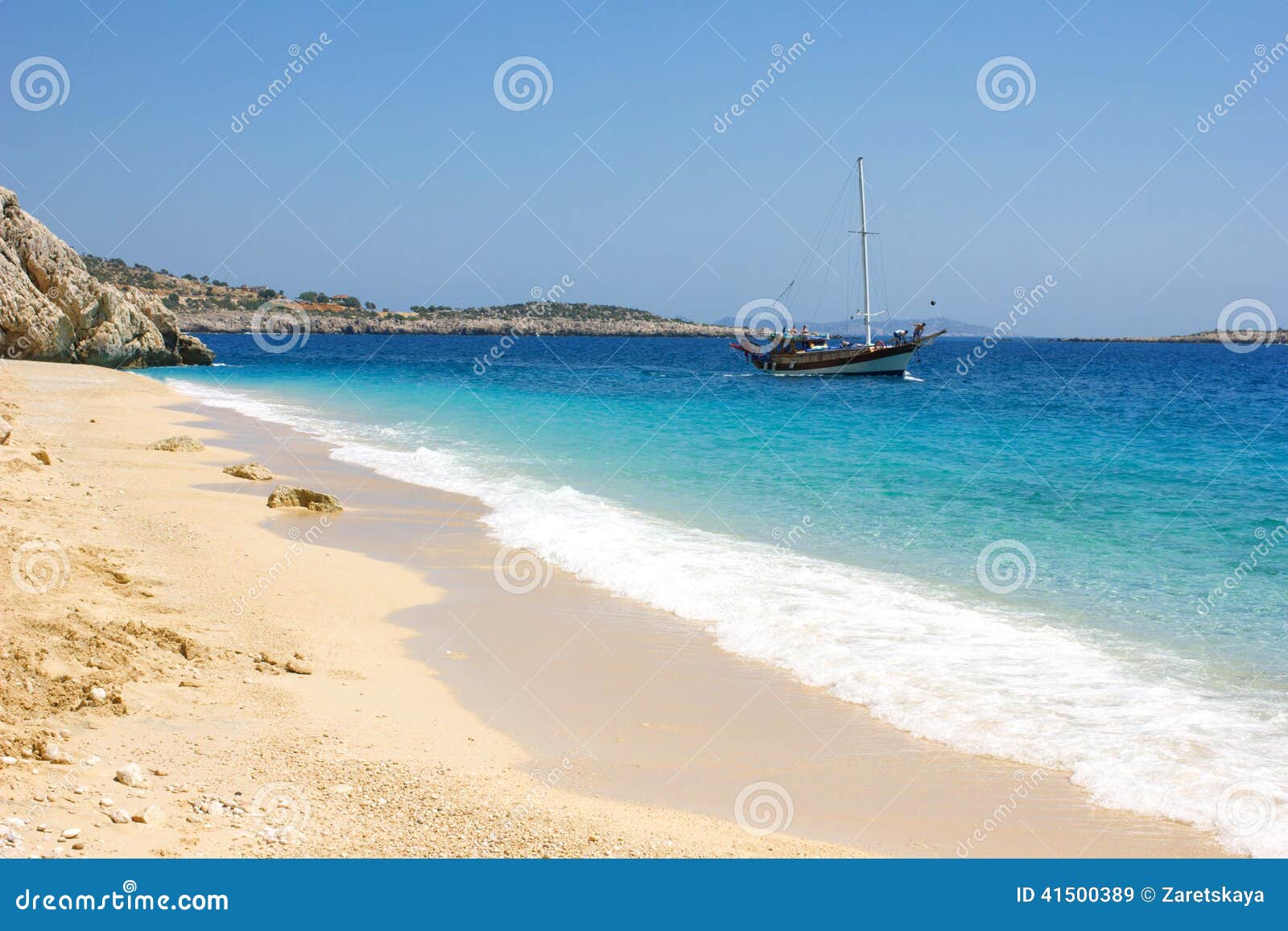 Plage de mer en Turquie image stock. Image du reste, jour - 41500389
