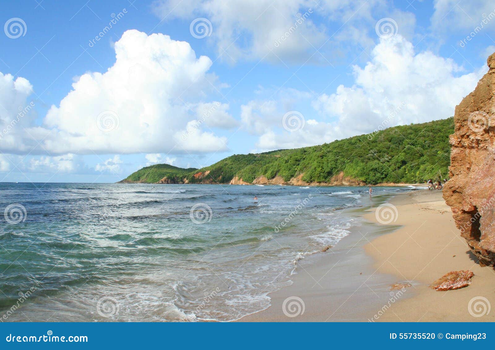 Plage De Tartane Martinique Photo stock - Image du support, nature ...
