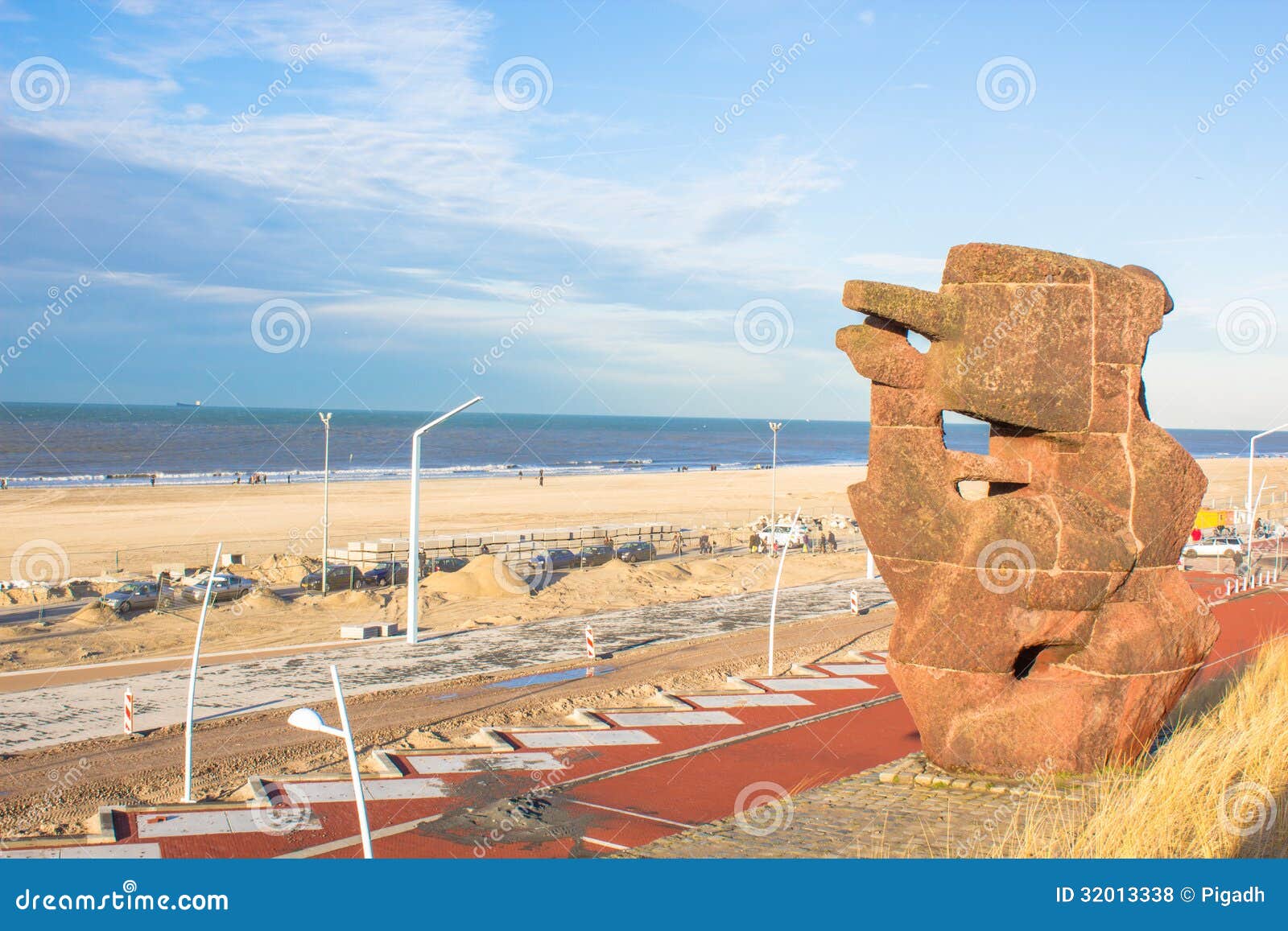 Plage Den Haag De Scheveningen Photo stock - Image du course, sable ...