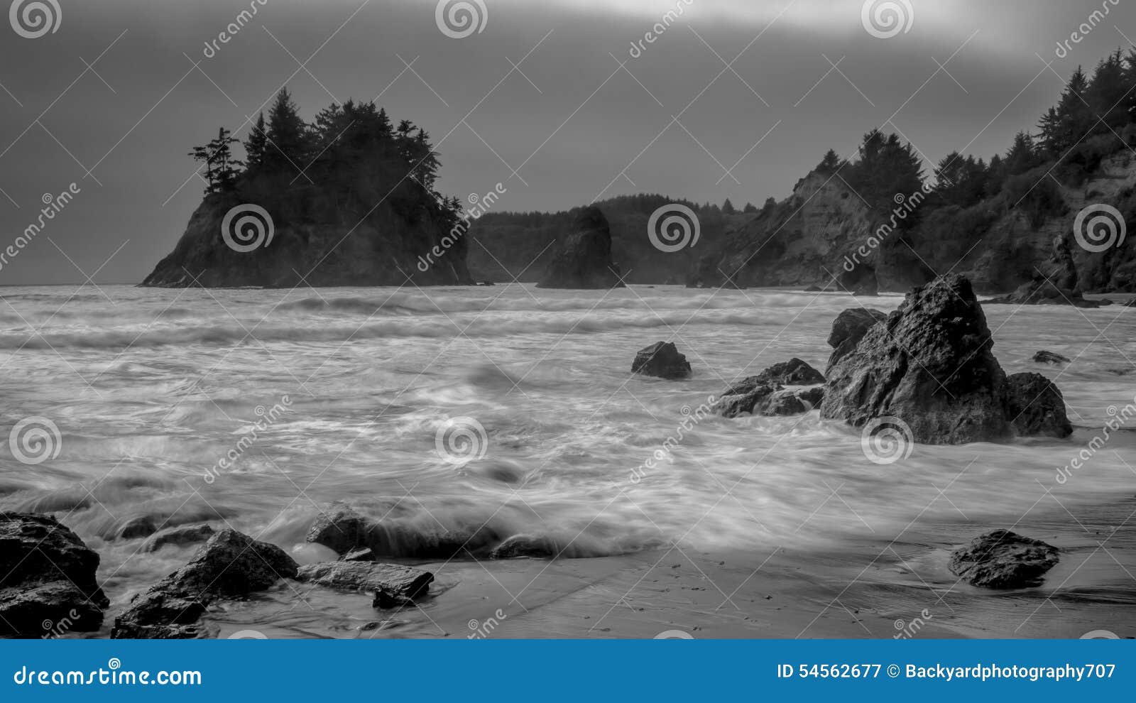 Plage rocheuse image stock. Image du nature, beauté, californie - 54562677