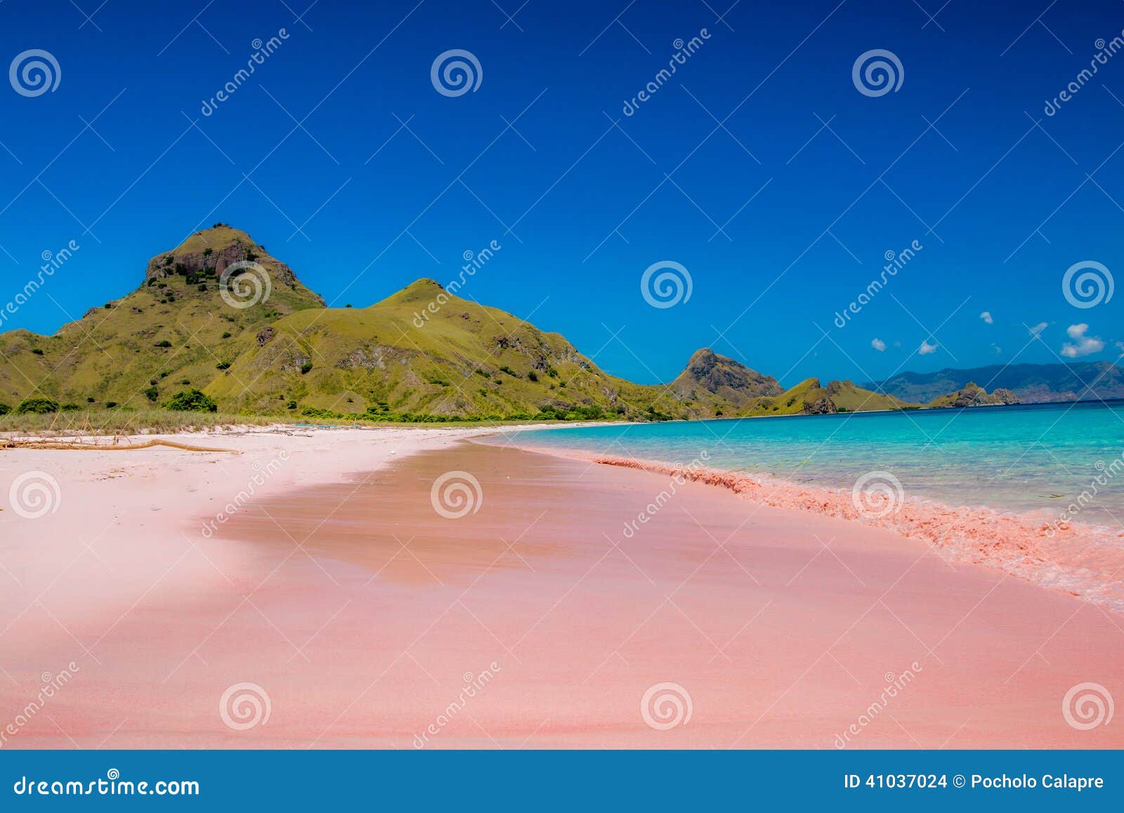 Plage rose photo stock. Image du gentil, océan, détendez - 41037024