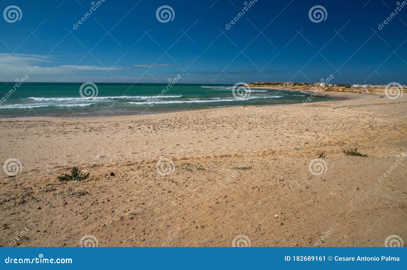 Plage Sahara Occidental De Dakhla Image stock - Image du horizontal ...