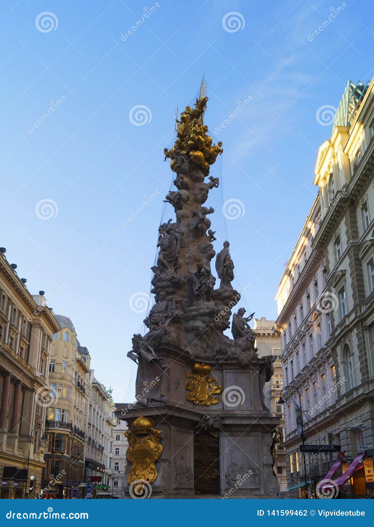 Plague Column Pestsaule in Vienna Editorial Photography - Image of ...