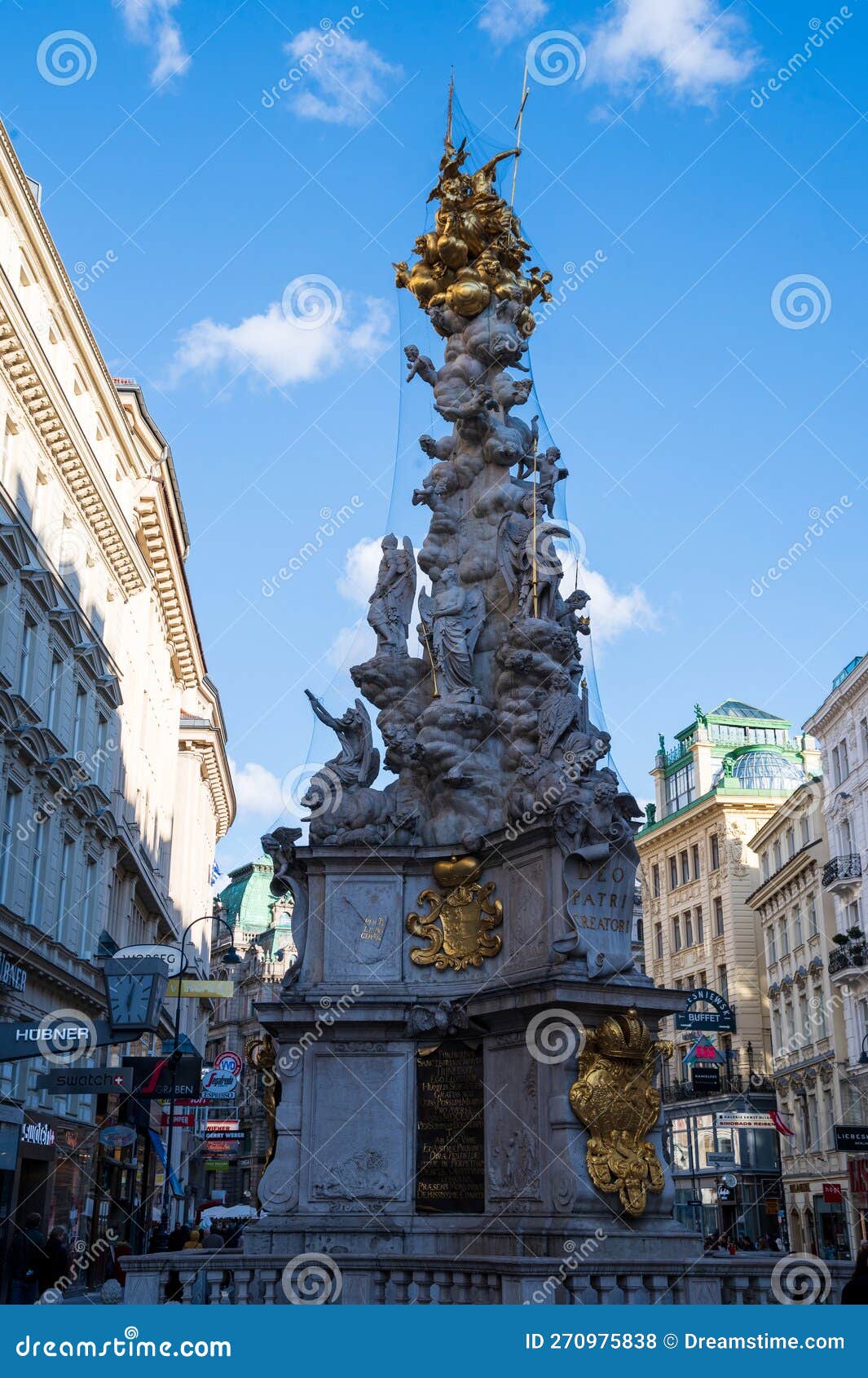 The Plague Column or Trinity Column Vienna Editorial Stock Photo ...