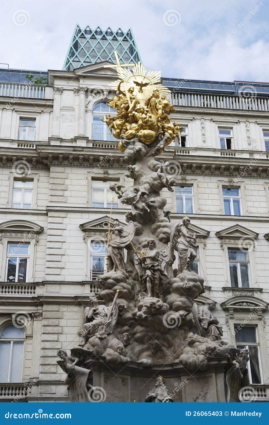 Plague Column in Vienna stock image. Image of historic - 26065403
