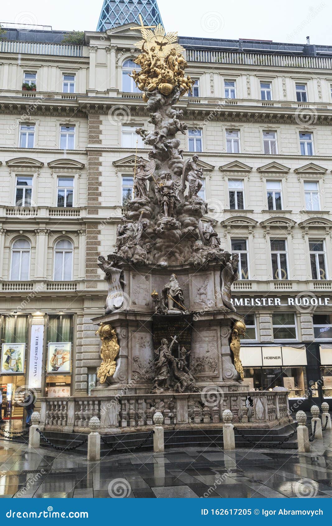 The Plague Column in Vienna Editorial Image - Image of victory ...